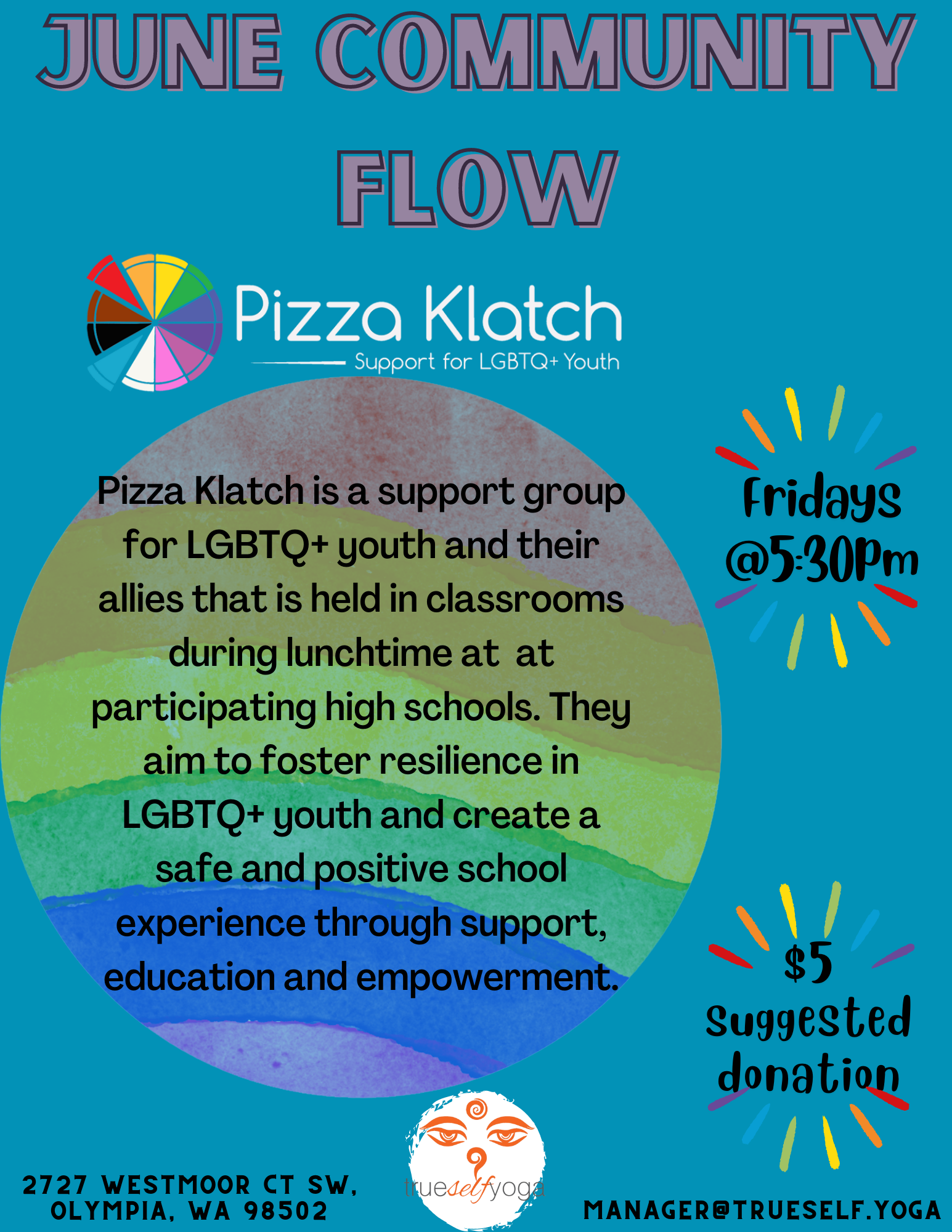 Pizza Klatch- June Fundraiser - True Self Yoga